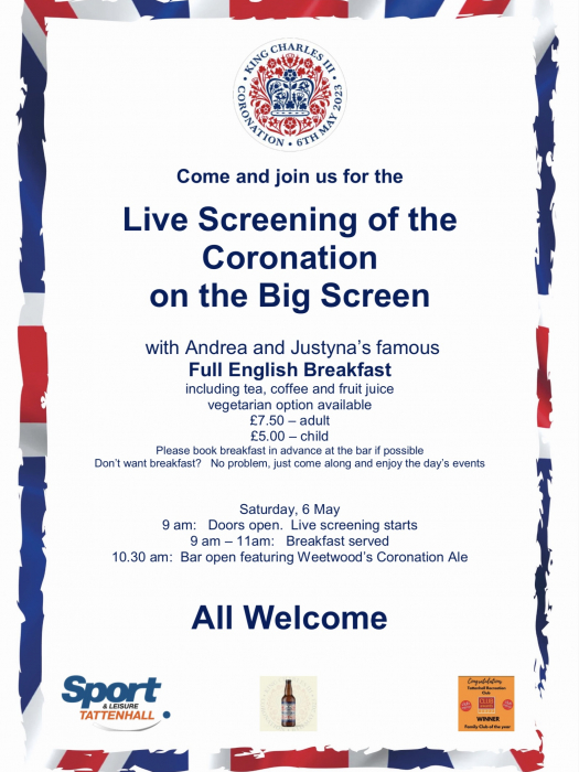Tattenhall Online - - Live Screening of the Coronation